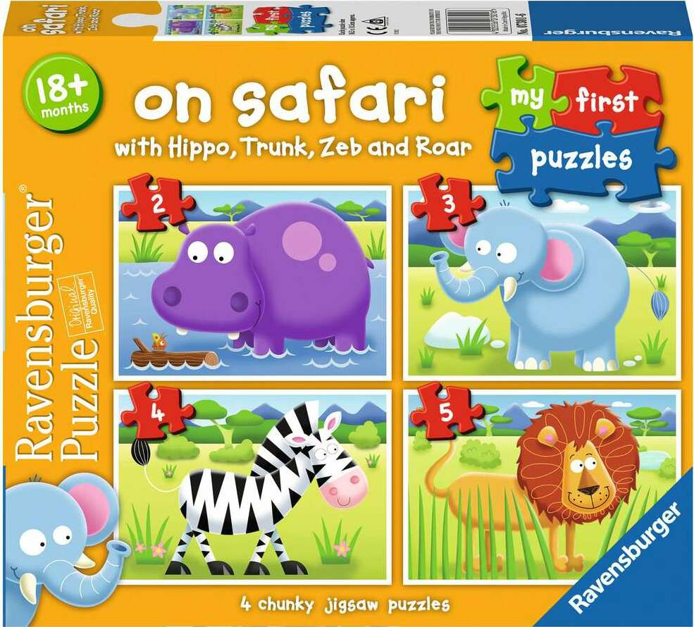 My First Puzzles: On Safari (2, 3, 4, 5 Piece Puzzles) – Stevenson's ...