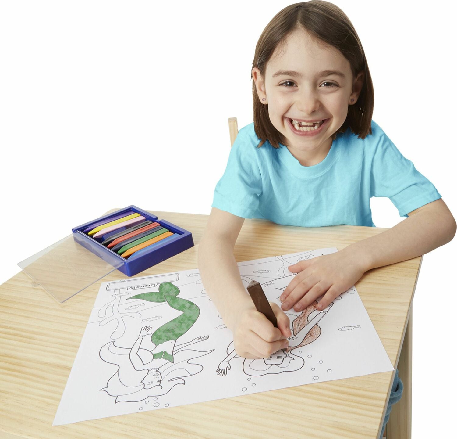 Jumbo 50-Page Kids' Coloring Pad - Horses, Hearts, Flowers, and More ...